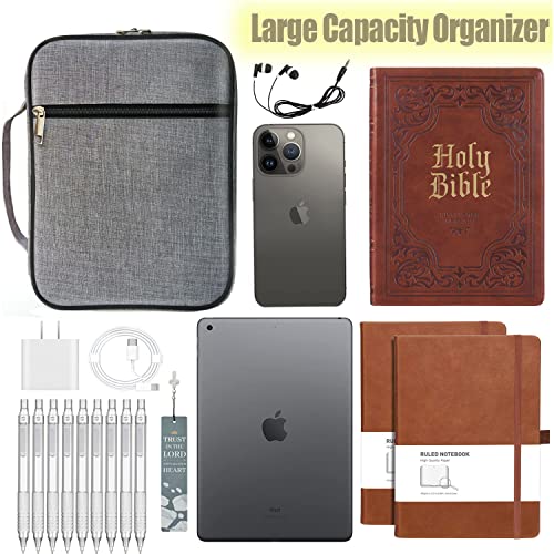 Bible Cover Large Carrying Book Case Multi-Functional Bible Case Stationery Pencil case Bible Organizer