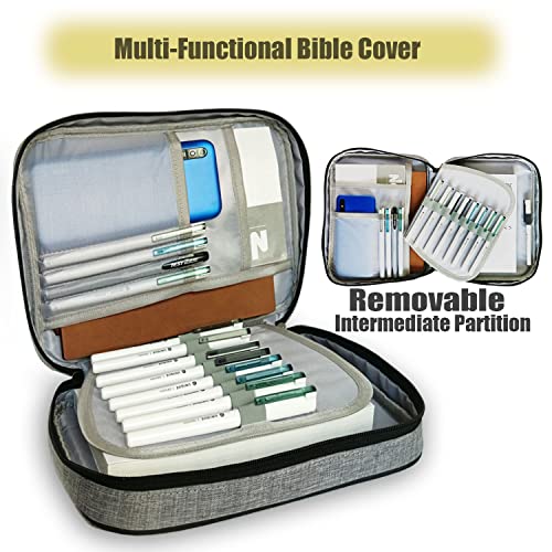 Bible Cover Large Carrying Book Case Multi-Functional Bible Case Stationery Pencil case Bible Organizer