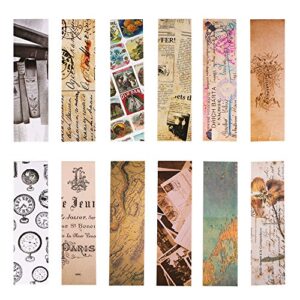 vintage style bookmarks for women men, 30pcs (retro collection)