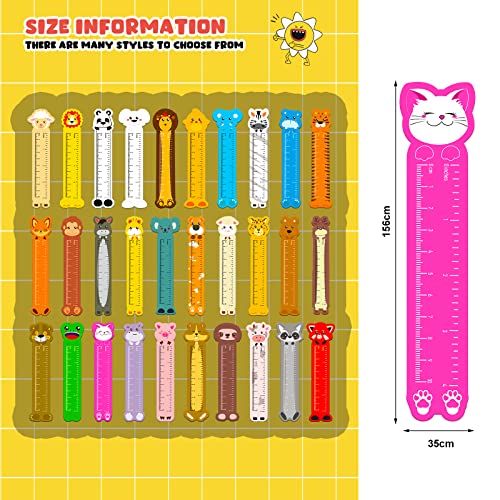 60 Pieces Animal Funny Bookmarks Cartoon Cute Bookmarks Reading Ruler Animal Bookmark Animal Theme Kid Bookmark for Kids Girls Students Adult