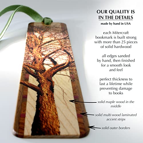 Winter Willow Tree Wooden Bookmark - Also Available with Personalization - Made in USA