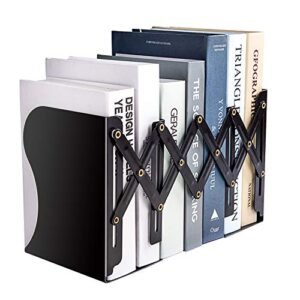 mdhand adjustable bookend, desk magazine file organizer holder, desk organizer and accessories for office, books, papers, extends up to 19 inches