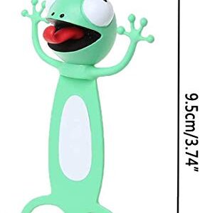 Lovely Bookmarks, Wakaka Funny 3D Cartoon Bookmark Animals Reading Bookmarks for Students Office Stationery Creative Gift Ideal for Boys Girls (Gecko)