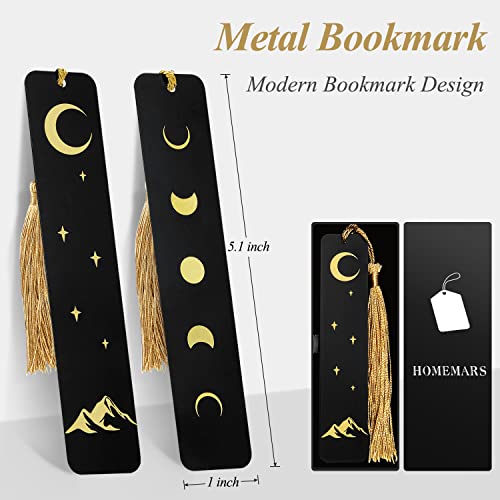 Bookmark, Homemars Book Markers Metal, Book Marks 2 Pieces, Graduation Gifts, Teacher Appreciation Gifts, Retirement Gifts for Women, Mother's Day Gifts, Christmas, Valentines Day, Birthday, School