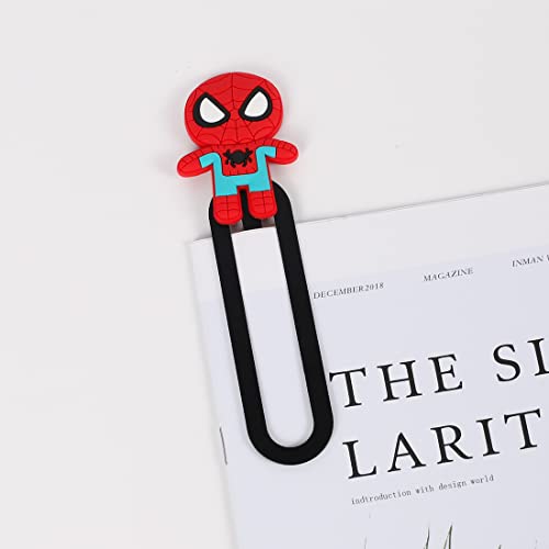 QQQ Bookmarks for Kids 3D Non-Slip Cool Cute Clip Bookmark and Page Holder Unique Gift Idea Anime PVC Book Marker Reading Accessory Lovers,Students,Women Men