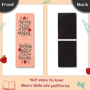 Teacher Magnetic Bookmarks Teachers Appreciation Gifts in Bulk Thank You Gifts Magnet Bookmarks Magnet Page Markers Special Teacher Gifts for Women (24 Pcs)