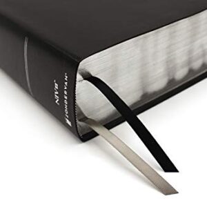 NIV, Life Application Study Bible, Third Edition, Large Print, Bonded Leather, Black, Red Letter, Thumb Indexed