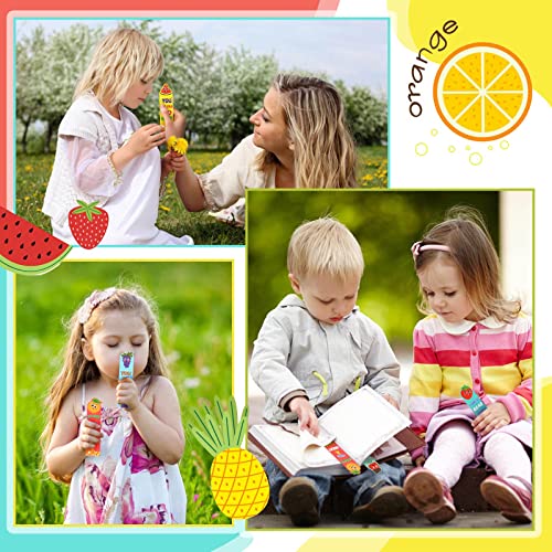 48 Pieces Kids Scented Bookmarks Scratch and Sniff Bookmarks Fruit Food Theme Bookmarks Assorted Smelly Bookmarks Cute Bookmarks for Students, Teens, Food Lovers, 16 Styles