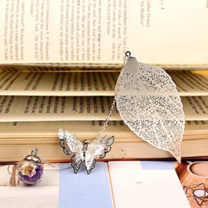 Toirxarn Handcrafted Metal Leaf Bookmark - Personalized Gift for Book Lovers, Teachers, and Women's Birthdays