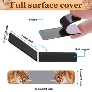 30 Pieces Cats Magnetic Bookmarks Cute Cats Magnetic Page Markers Pets Magnetic Page Clips Bookmark for Students Teachers School Home Office Reading Stationery, 15 Designs