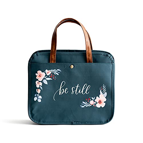 DaySpring - Studio 71 - Be Still Floral Bible Cover Tote - Organizational Bag (J6872)