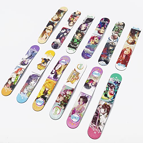 Anime Bookmark Random 12pcs Magnetic Bookmark Anime Merch Anime School Supplies (Guimie 2 Bookmark)