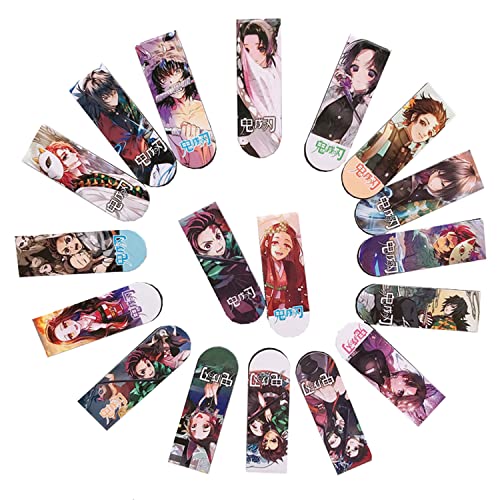 Anime Bookmark Random 12pcs Magnetic Bookmark Anime Merch Anime School Supplies (Guimie 2 Bookmark)