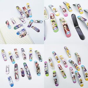 Anime Bookmark Random 12pcs Magnetic Bookmark Anime Merch Anime School Supplies (Guimie 2 Bookmark)