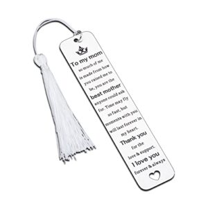 mom gift bookmark from daughter son valentines day gift for mommy mom birthday gifts for mother mommy mom mother’s day gift for mom from teens kids i love you mom christmas bookmarks from daughter son