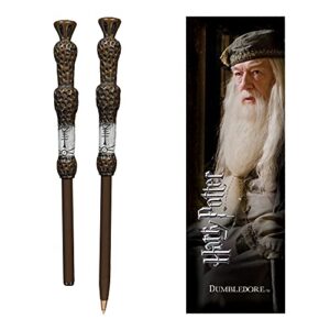 the noble collection dumbledore wand pen and bookmark