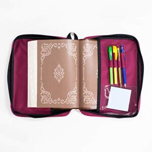 Divinity Boutique Bible Cover Basic Burgundy, XXL (21450) | 8" x 10.75" x 2.75"