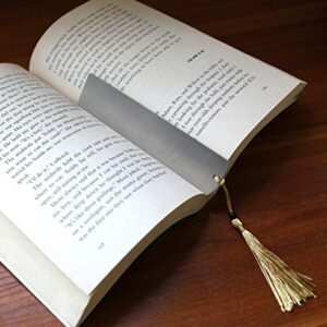 Tueascallk 4 Pcs Freely Createable Silver Metal Tassel Bookmarks - As The Best Gift