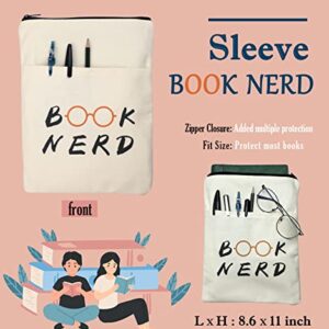 LESEN Book Lovers Gifts for Women - Ideal Reader Gifts Box Basket for Librarian or Best Friend - Includes a Tote Bag,Book Sleeve,Socks,Bookmarks