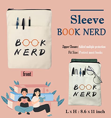 LESEN Book Lovers Gifts for Women - Ideal Reader Gifts Box Basket for Librarian or Best Friend - Includes a Tote Bag,Book Sleeve,Socks,Bookmarks