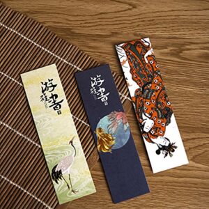 Loghot Colorful Japanese Style Paper Bookmark for Women Men Girls Boys Kids Teens