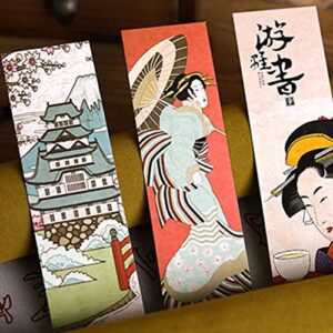 Loghot Colorful Japanese Style Paper Bookmark for Women Men Girls Boys Kids Teens