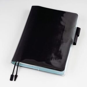 Hobonichi Techo Cousin Cover [A5 Cover Only] Colors: Black x Clear Blue