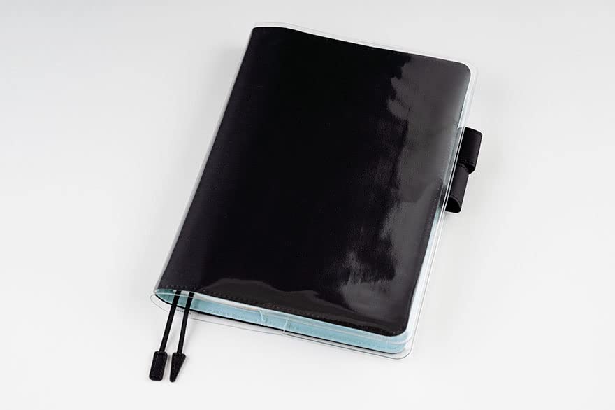 Hobonichi Techo Cousin Cover [A5 Cover Only] Colors: Black x Clear Blue