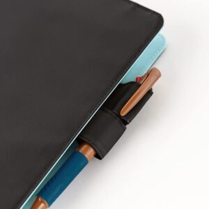 Hobonichi Techo Cousin Cover [A5 Cover Only] Colors: Black x Clear Blue