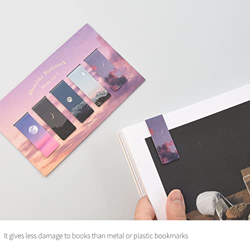 Monolike Magnetic Bookmarks Moon Ver.1, Set of 5