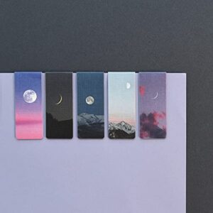 Monolike Magnetic Bookmarks Moon Ver.1, Set of 5