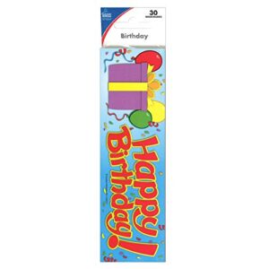 Carson Dellosa Happy Birthday Bookmarks for Kids Bulk Pack, Teachers Can Encourage Kids to Read and Show Appreciation to All Students with The Perfect Gift for Their Big Day - 30 Count