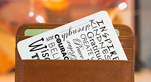 Footprints In The Sand Cards - 25 Mini Footprints Poem Bookmark Card Set for Bible, Pocket Size Motivational Prayer Card| Inspirational Footprint Christian Cardstock Wallet Prayer Card Set | 26 Items