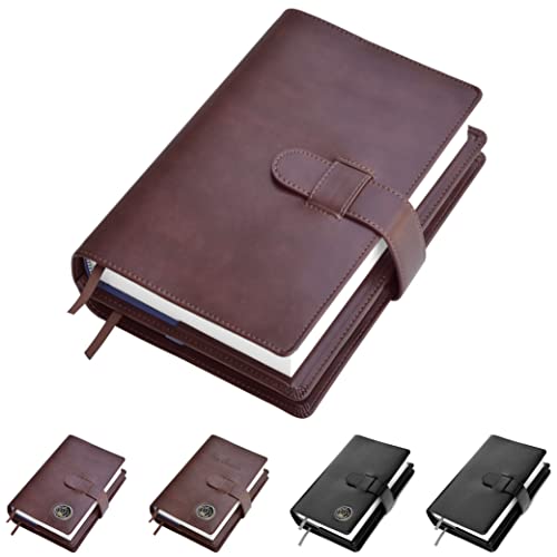 Double AA Big Book Cover & 12 Steps & 12 Traditions | by Galileo | Perfect Gift | Alcoholics Anonymous (Plain/Brown)