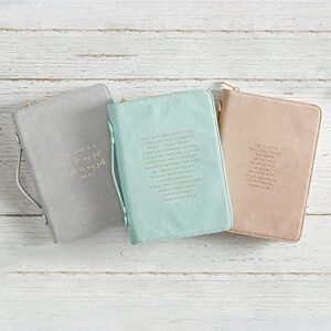 Creative Brands Faithworks-Simply Faith Collection Suede Bible Cover, 7 x 10-Inch, Grey-Psalm 119:105