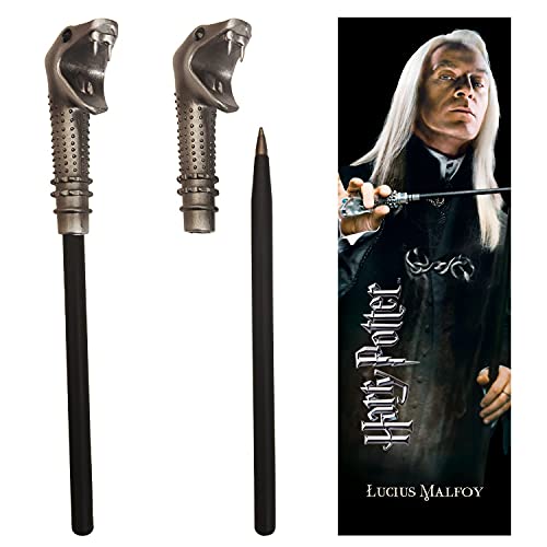 The Noble Collection Harry Potter Lucius Malfoy Wand Pen and Bookmark