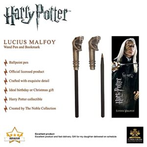 The Noble Collection Harry Potter Lucius Malfoy Wand Pen and Bookmark