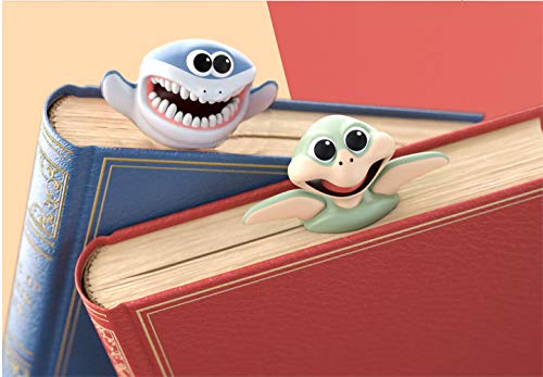 Ouch 3D Animal Bookmarks for Kids Students,Funny 3D Cartoon Bookmark Animals Reading Bookmarks for Students Office Stationery Creative Gift Ideal for Boys Girls (Gecko)