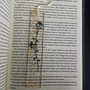 5.5x1 inch Flower Handmade Bookmark Resin Floral with Dried Flowers… (Forget-me-nots)