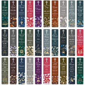 epakh 30 pieces bible verses magnetic bookmarks inspirational bookmarks with full scripture christian magnetic book markers for men women religious gifts for women school office supplies, multicolor