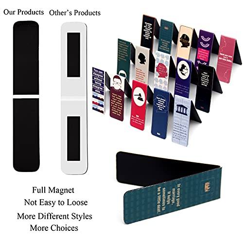 30 Pieces Ruth Bader Ginsburg Magnetic Bookmarks Encouraging Quotes Motivational RBG Bookmarks for Women Positive Magnetic Page Clips for Book Lover Lawyer Judge Feminist Gifts (Magnetic)