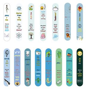 62 pieces magnetic bookmarks magnetic page markers with 31 different hilariously silly jokes and brain twisters for kids, teens, students reading stationery and gifts