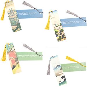 Tassel Bookmarks, Katsushika Hokusai Art (7 x 2 in, 24 Pack)