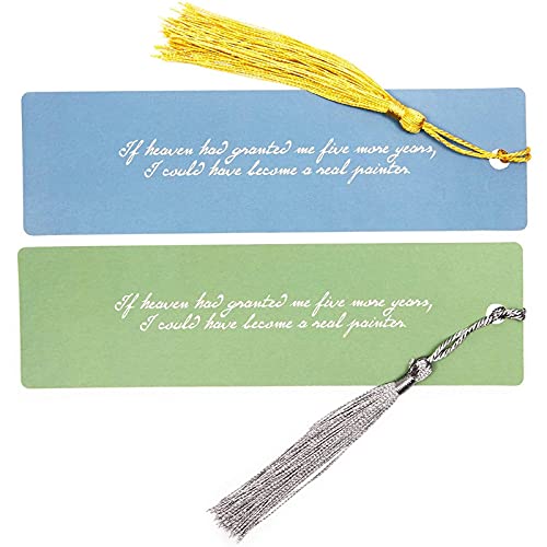 Tassel Bookmarks, Katsushika Hokusai Art (7 x 2 in, 24 Pack)