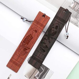 2 Pieces Wood Bookmark, Apply to Gifts for Men Women, Book Lovers,Teacher,Friends,Birthday and Mother's Day Gift (Scenery)