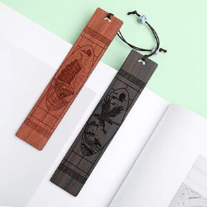 2 Pieces Wood Bookmark, Apply to Gifts for Men Women, Book Lovers,Teacher,Friends,Birthday and Mother's Day Gift (Scenery)