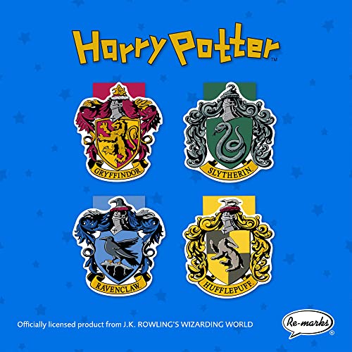 Re-marks “Harry Potter” Professors and Crests Page Clips, 2 Packs of 4, 8 Clips Total