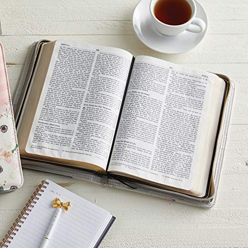 Creative Brands Joyful Expressions Vegan Leather Bible Cover, 7 x 10-Inch, Always Choose Joy