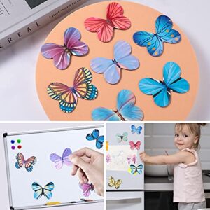 24 Pieces Magnetic Bookmarks Page Clip Magnet Butterfly Book Page Markers Magnetic Butterfly Bookmark Cute Book Marks for Kids, Students Reading, Office Stationery Supplies, Presents