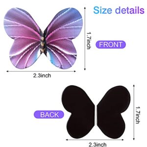 24 Pieces Magnetic Bookmarks Page Clip Magnet Butterfly Book Page Markers Magnetic Butterfly Bookmark Cute Book Marks for Kids, Students Reading, Office Stationery Supplies, Presents